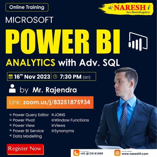 Power BI Online Training — Naresh IT - Avinash Nit - Medium