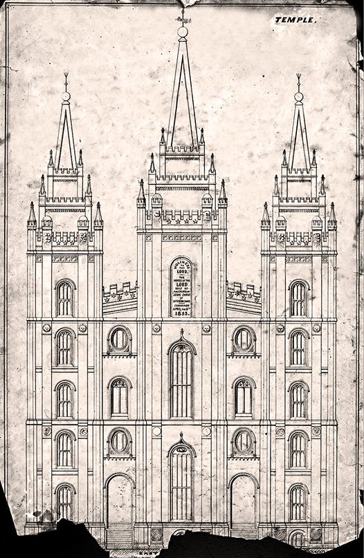 Rare Historical Images: The Mormon Salt Lake Temple in Utah | by Steve ...