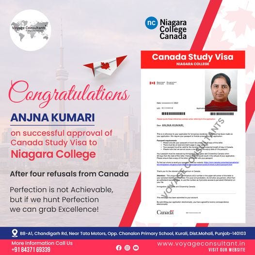 Anjana Kumari Gets Study Visa After Four Rejections - Voyage Immigration Consultant - Medium