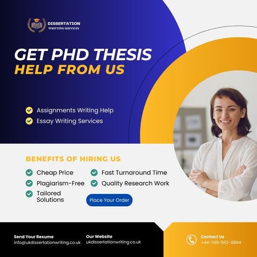 Get PhD Thesis Help From US - PhD Dissertation Writing Services - Medium