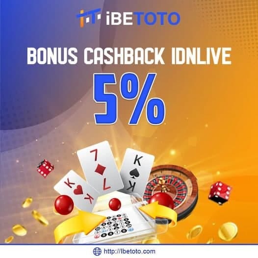 CASHBACK IDN LIVE 5% - IBETOTO OFFICIAL - Medium