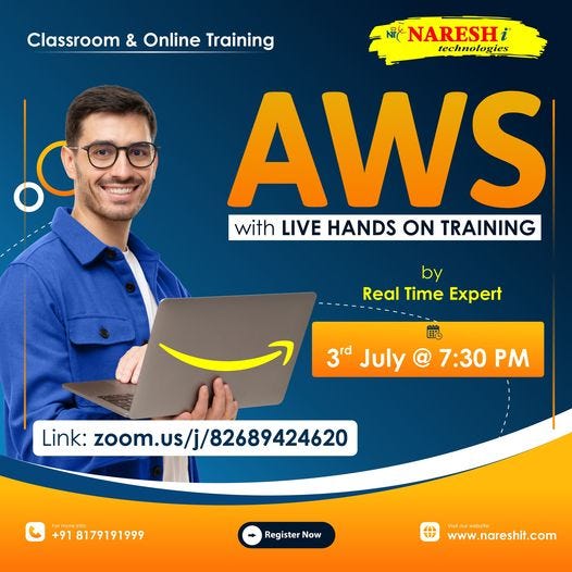 👉Attend Free Demo On AWS by Mr. Real Time Expert. - Prasanna NareshIT - Medium