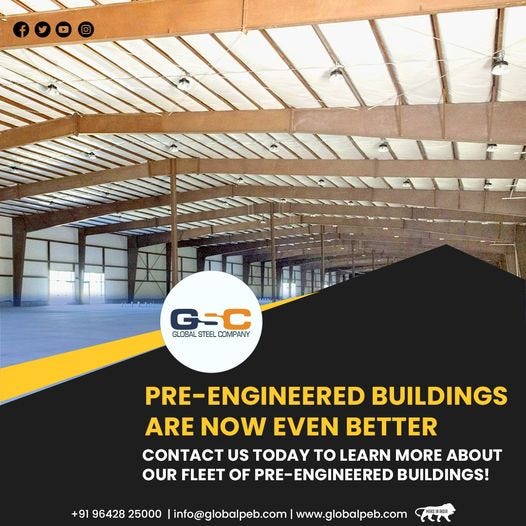 Pre-engineered buildings can be accessorized externally to create ...
