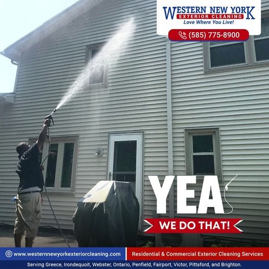 House Washing Webster NY - Western New Exterior Cleaning - Medium