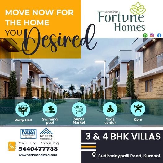 Your Dream Home Awaits: Vedansha’s Fortune Homes 3BHK and 4BHK Duplex ...