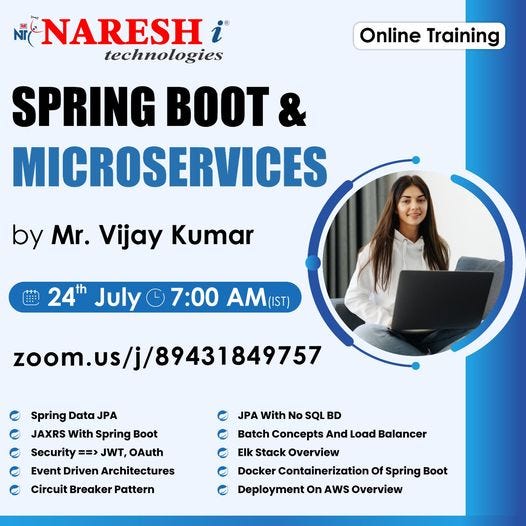 Spring Boot & Micro Services Online Training — Naresh IT - Avinash Nit - Medium