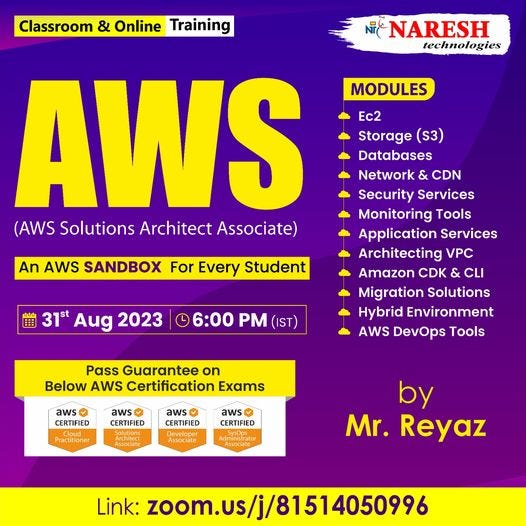 Best AWS Online Training — Naresh IT - Avinash Nit - Medium