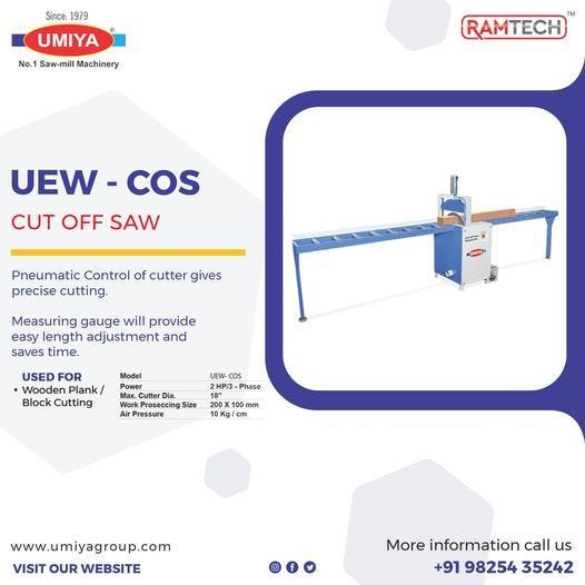 Buy Cut Off Saw Machine from Umiya Engineering Works - Umiya ...