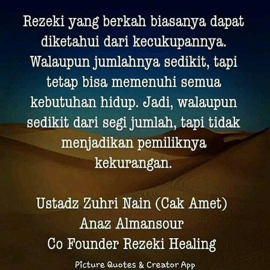 Rezeki Yang Membawa Keberkahan. Rezeki yang Mendapat Keberkahan Dari… | by Motivator Kepribadian ...