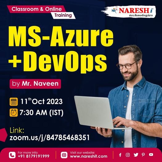 Best Ms Azure + DevOps Online Training — Naresh IT - Avinash Nit - Medium