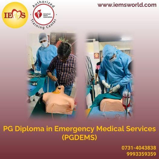 Post Graduation Diploma in Emergency Medical Services - Institute of ...
