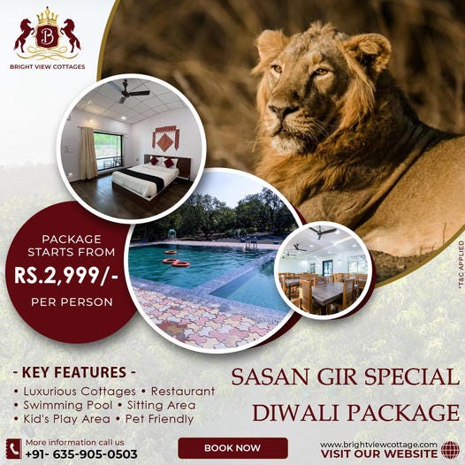 Best Resorts in Sasan Gir — Bright View Cottage | by Bright View ...