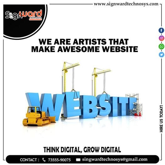 Website Development - signward technosys - Medium