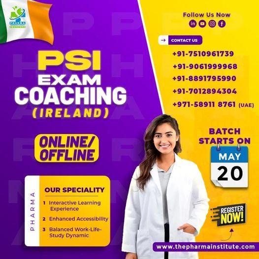 Best PSI Coaching for Pharmacists in India | Pharma International ...