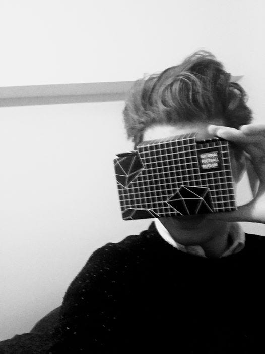 Experiments with Virtual Reality. Today I bought a Visr-VR kit ...