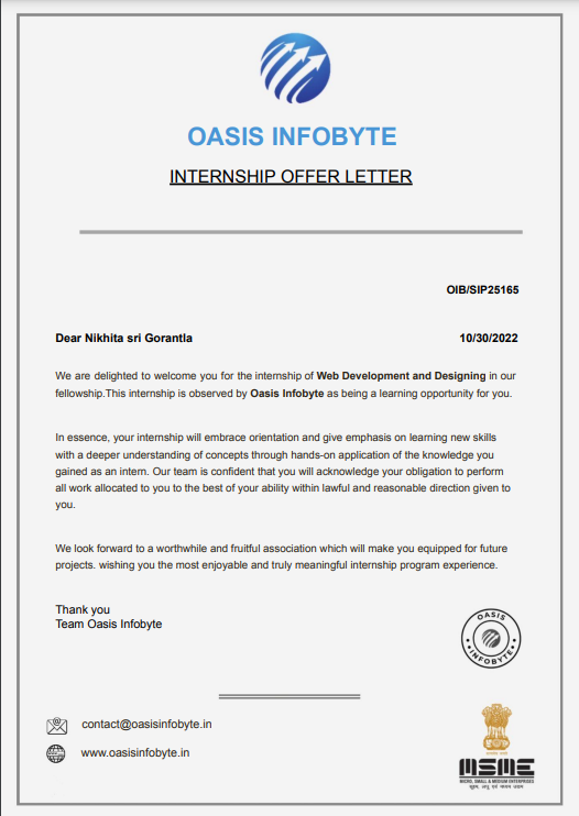 First Internship Experience Blog. Hello Everyone!! | by Gorantlanikhita ...