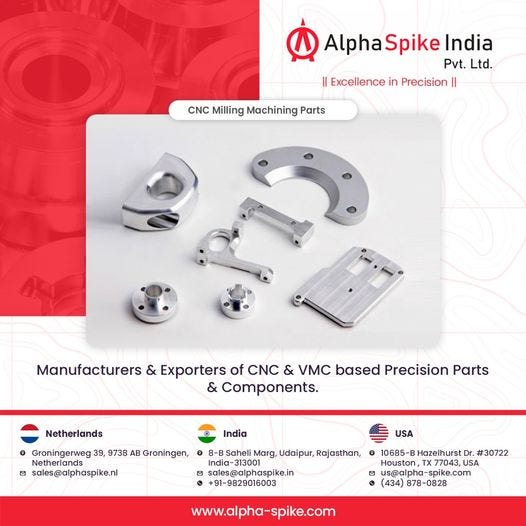 CNC Milling Machining Parts - Alpha Spike USA - Medium