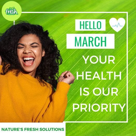 HELLO MARCH.. Your health is our priority Happy New Month.. We have ...