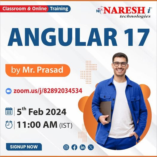 Angular 17 Online Training — Naresh IT - Avinash Nit - Medium