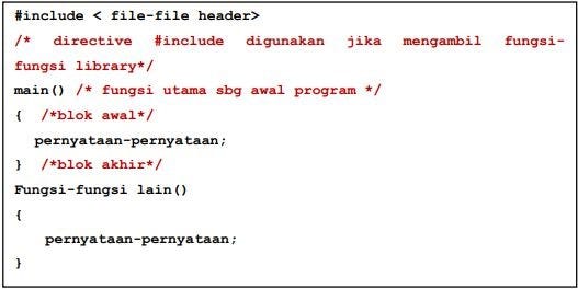 Struktur Dasar Bahasa C dan Input Output | by Teguh Lessmana | Medium