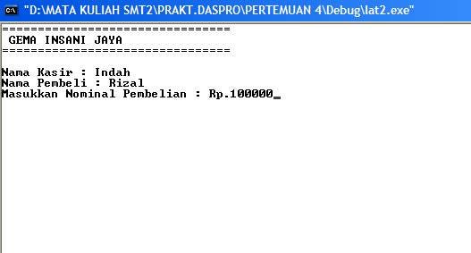 C++ Program Kasir. Program kasir pakai compiler visual… | by Sulis ...