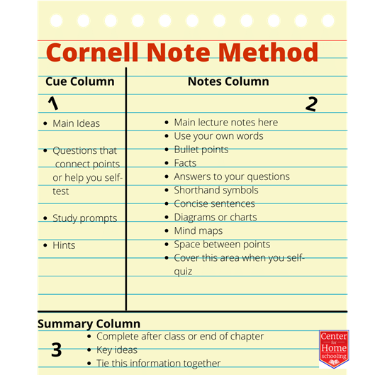 Cornell Note Taking System. She recommends taking a few notes for… | by ...