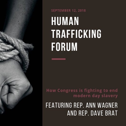 Why I Chose to Begin Working to Fight Human Trafficking in Congress ...