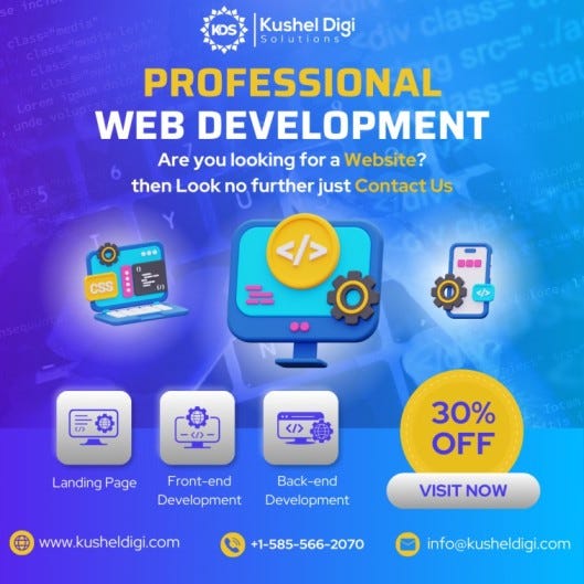 UNLOCKING THE POTENTIAL: WEB DEVELOPMENT PAGE SOLUTIONS TAILORED FOR YOUR SUCCESS | by Kushel ...