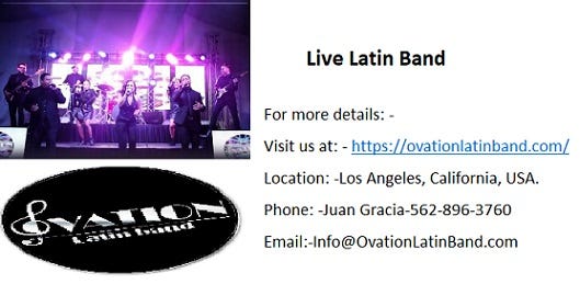 Ovation Live Latin Band Available at a Nominal Rate. | by ...