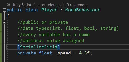 Variables and Character Movement in Unity | by Jessica Mickelson | Medium