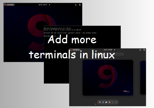 Add more terminals and How can we add more GUI | by Omkar Patil | Medium