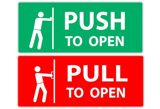 UX Journal — Introduction. Pull and push doors, stainless steel… | by ...