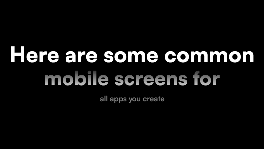 Here are some common mobile screens for all apps you create | by hari ...