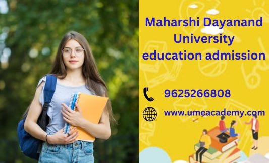 Maharshi Dayanand University education admission - Suneet - Medium