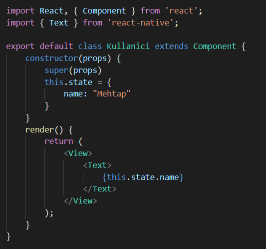 React Native - State ve Props Kavramları | by Mehtap Çelik | Medium