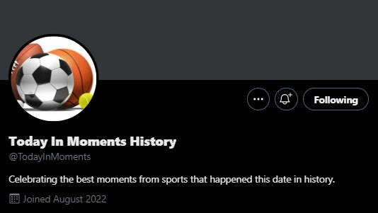 TodayInMoments — Celebrating Sports History - Intangible - Medium