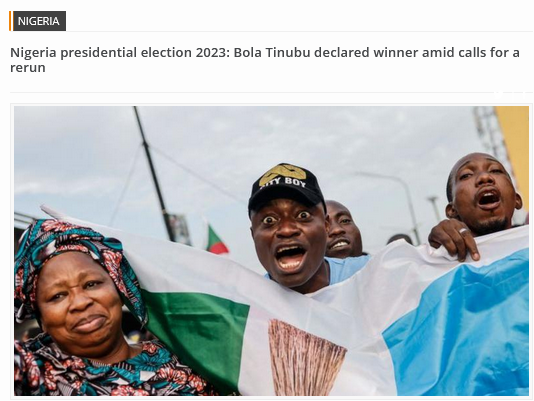 Nigeria presidential election 2023: Bola Tinubu declared winner amid calls for a rerun | by BB ...
