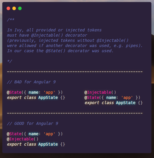 NGXS + Angular 9 😁. The Angular team has worked hard to… | by Ivanov Maxim | NGXS Stories | Medium
