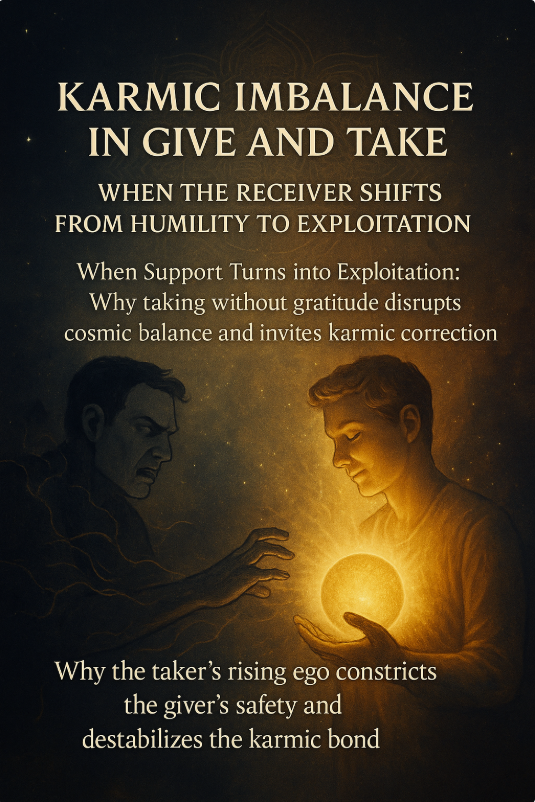 Karmic Imbalance in Give and Take — When the Receiver Shifts from ...