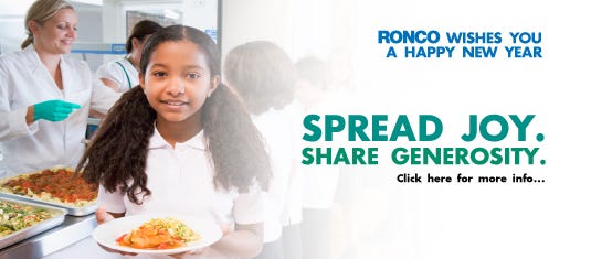 Share Joy. Share Generosity. RONCO Wishes You A Happy New Year | by ...
