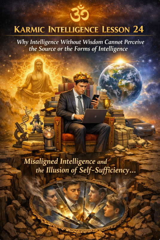 🕉️ Karmic Intelligence Lesson 24 — Why Intelligence Without Wisdom ...