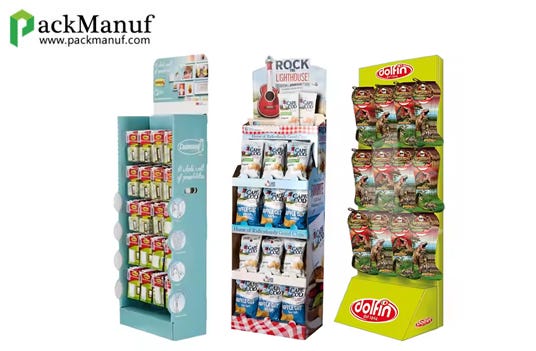 Custom POP Floor Retail Store Product Display for Snacks | by Liushi ...