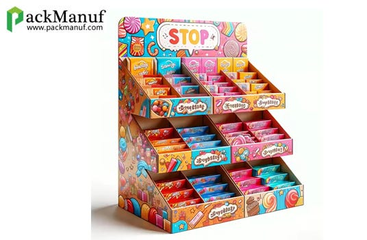 Custom Snack Candy Chocolate Bar Retail Countertop Display Shelf: Ready ...