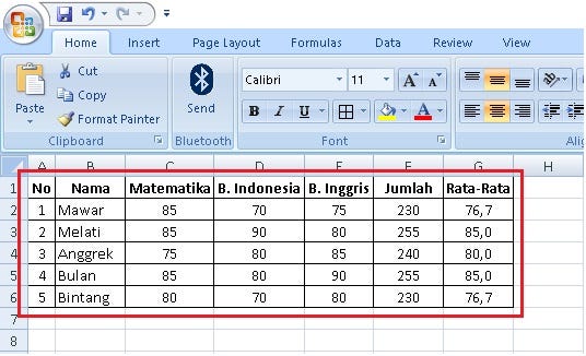 EXCEL (DATA NILAI MATEMATIKA SISWA KELAS X SEMESTER 1) - Delvasusanti ...