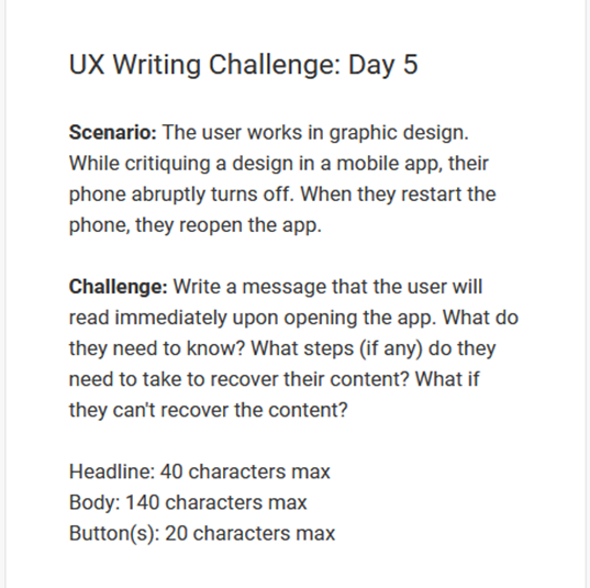 Daily UX Writing Challenge: Day 5 | by Dita Indah | Medium