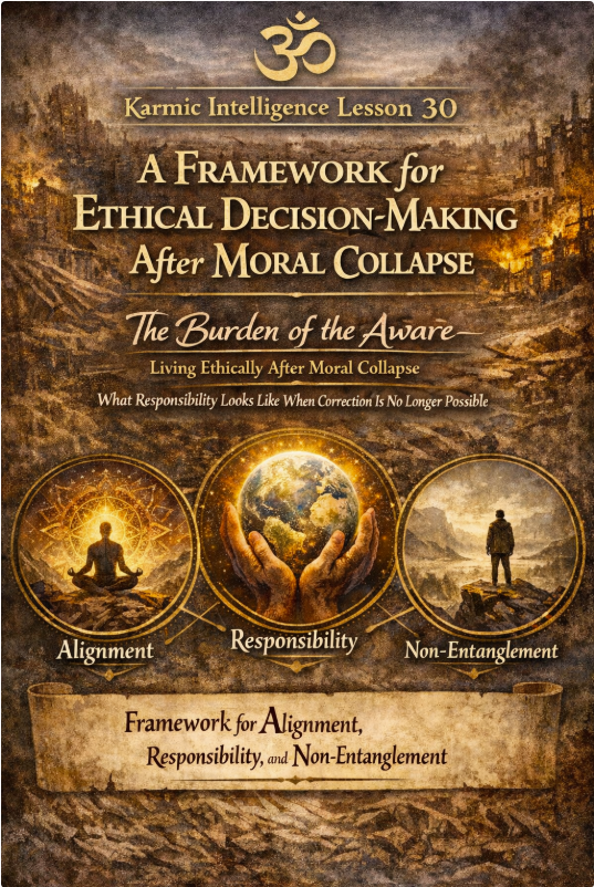 🕉️ Karmic Intelligence Lesson 30 — A Framework for Ethical Decision ...