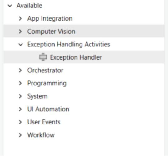 Uipath Exceptions Handling Activities(EN) | by Emira Gasmi | Medium