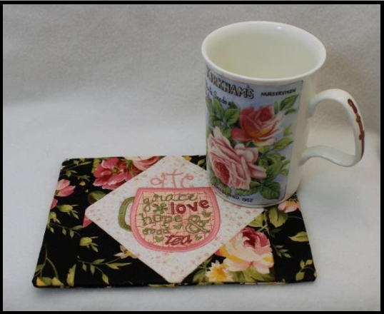 Grace Coffee and Tea Mug Rug Embroidery Designs | by OregonPatchWorks | Medium