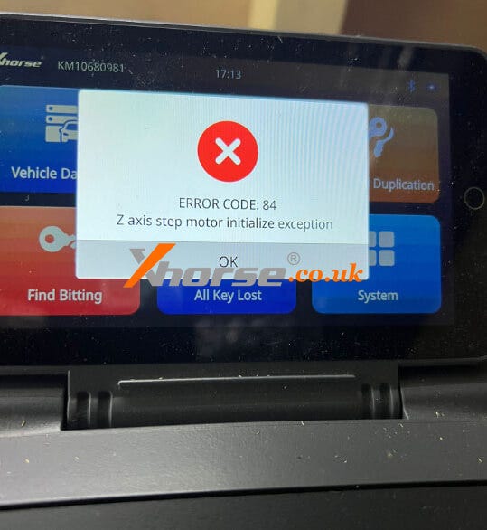 Xhorse Dolphin XP005L Error Code: 80/84 Initialize Issue - Auto obd2 ...