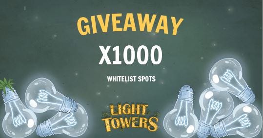 Light Towers Whitelist Giveaway. Light Towers Whitelist Giveaway | by ...